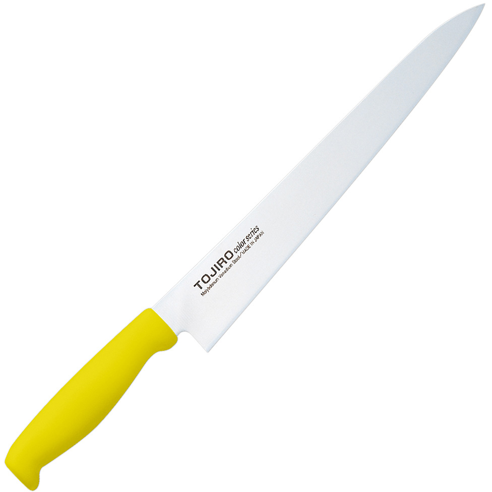 TOカラー包丁筋引 27cmイエロー - 調理器具のSHOKUBI