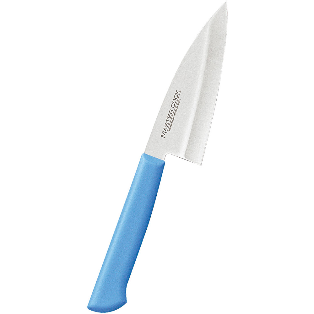 マスターコック 抗菌カラー包丁小出刃 両刃 MCKK-70ブルー - 調理器具のSHOKUBI