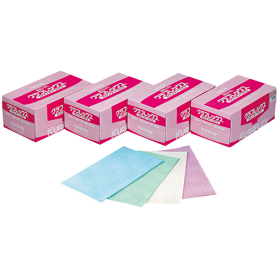 クラフレックスカウンタークロス 60枚入 ピンク - 調理器具のSHOKUBI