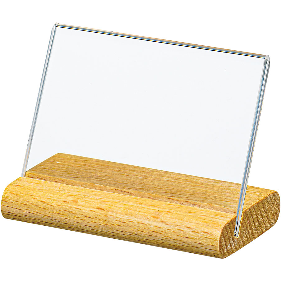 木製L型カード立て LX-810 65×H40mm - 調理器具のSHOKUBI