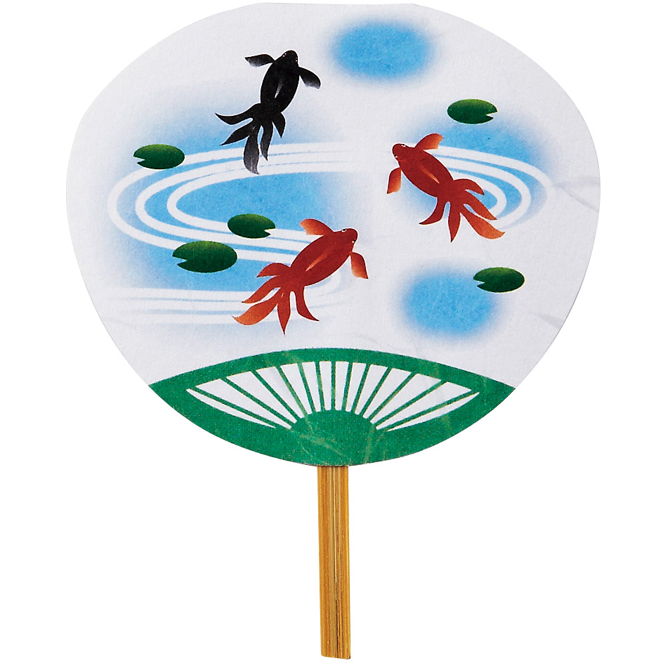 メッセージミニうちわ 50枚 金魚 - 調理器具のSHOKUBI