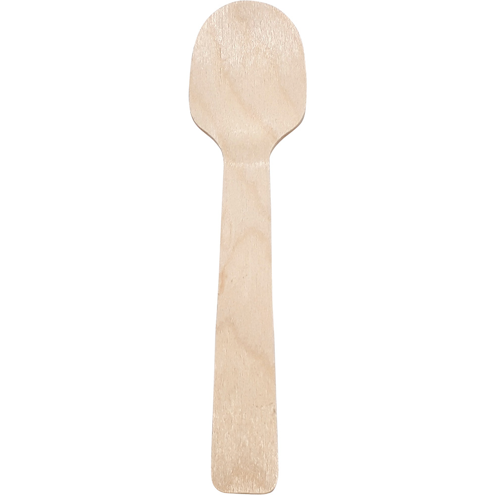 木製丸スプーン 100本 - 調理器具のSHOKUBI