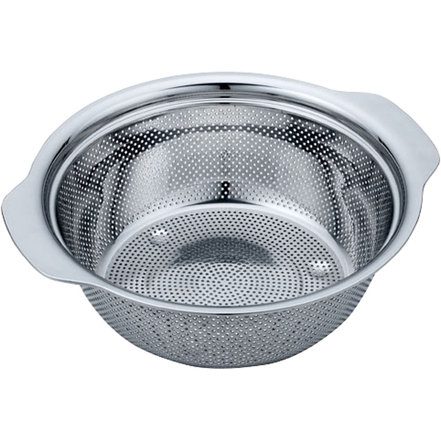 三宝産業 YUKIWA UK 18-8ステンレス 穴付ボール 手付 27cm - 調理器具のSHOKUBI