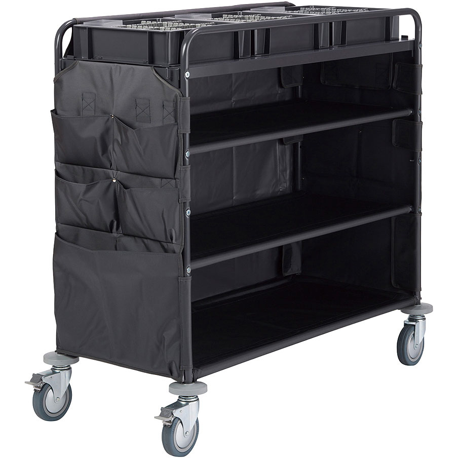 ホテルリネンワゴン L ブラック - 調理器具のSHOKUBI