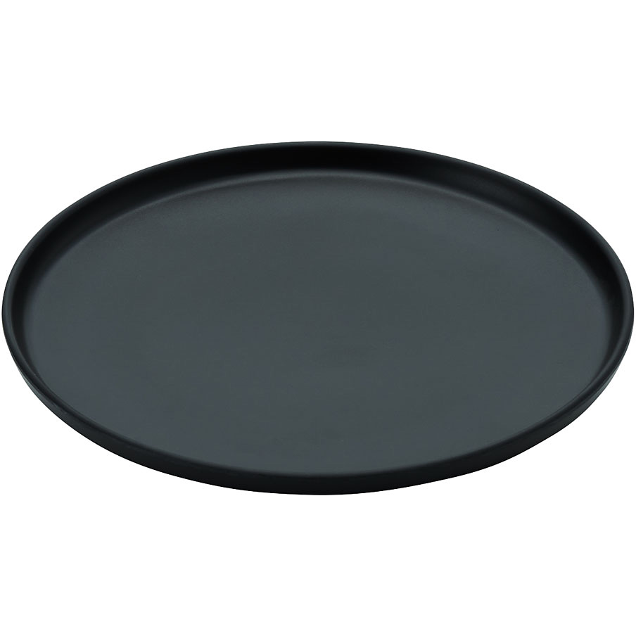 ジェーンユーロ メラミンラウンドフラットプレート D470 ブラック/21cm - 調理器具のSHOKUBI