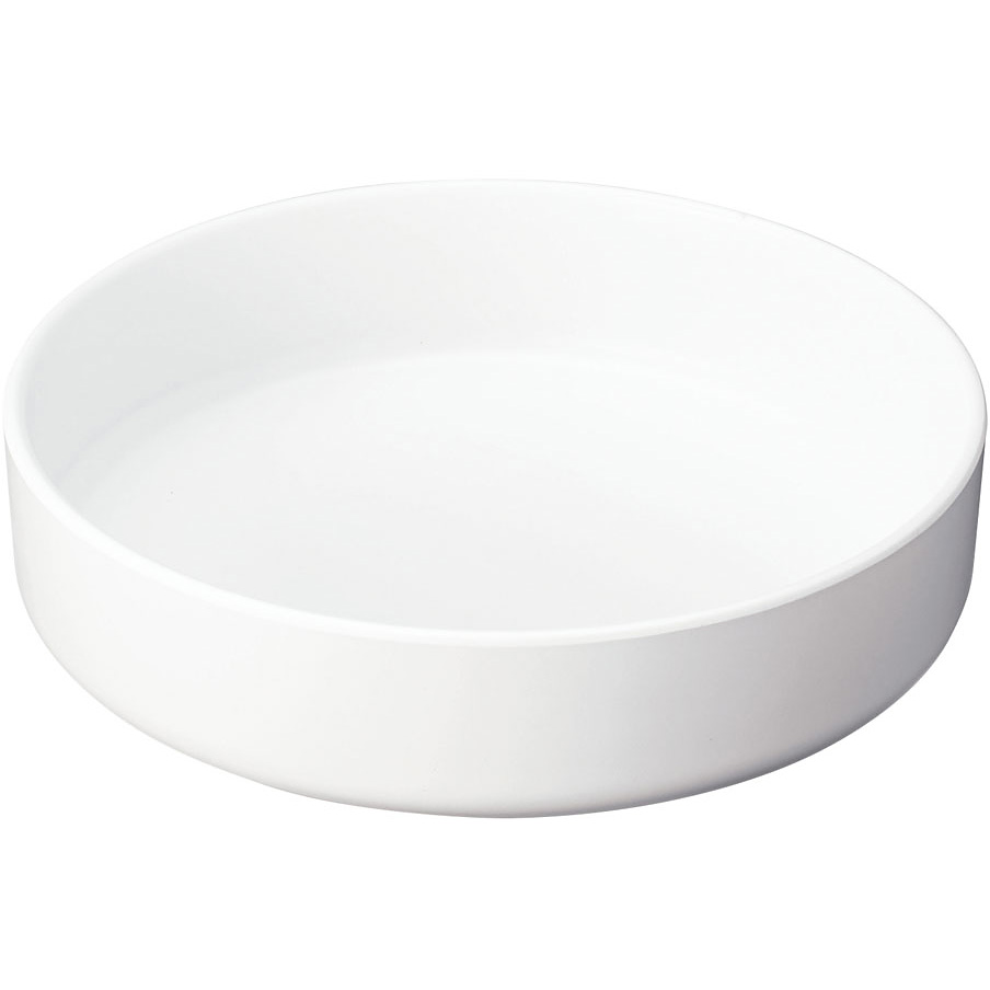 ジェーンユーロ メラミンラウンドディッシュ D468 ホワイト/21cm - 調理器具のSHOKUBI