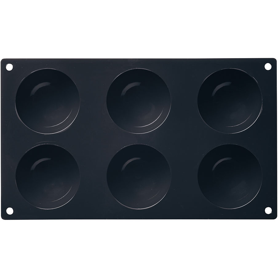 マルテラート フレキシブル ノンスティックモルド 70半丸型 6ヶ取 30SF002 - 調理器具のSHOKUBI