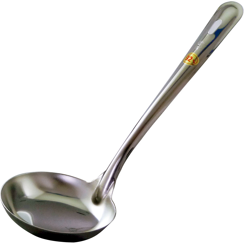 18-0 ステンレス 杓子 お玉 カギ無 8.5cm - 調理器具のSHOKUBI