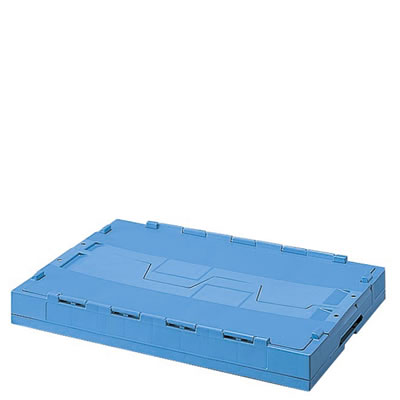 セキスイ 折りたたみコンテナ スタンダードタイプ フタ一体型 OC-75L ブルー - 調理器具のSHOKUBI