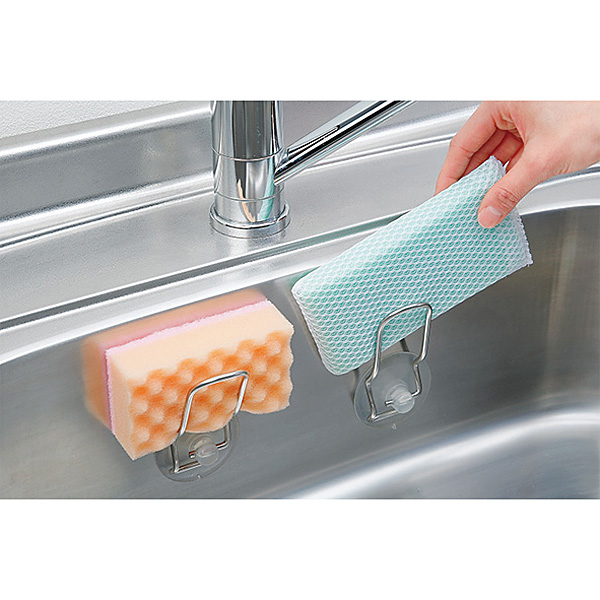 18-8 ステンレス ちょい置きフック 2個組 - 調理器具のSHOKUBI