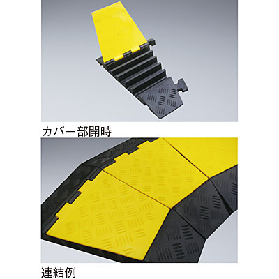 ケーブルガード ケーブル溝5列タイプ 286202 コーナー部 - 調理器具のSHOKUBI