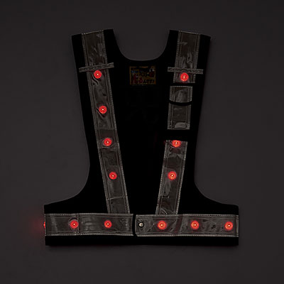 ベスト 多機能LEDベスト フリー 238096 紺・白・赤 - 調理器具のSHOKUBI