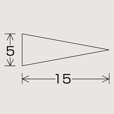 日本緑十字社 マーキングステッカー 5×15mm三角 100枚1セット 208702 黄 - 調理器具のSHOKUBI