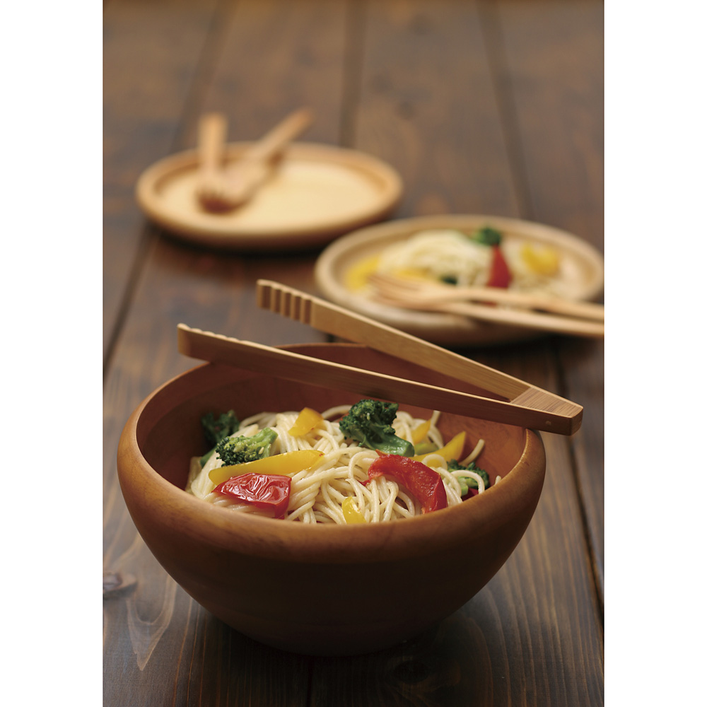 スス竹コマ付トング 21cm - 調理器具のSHOKUBI