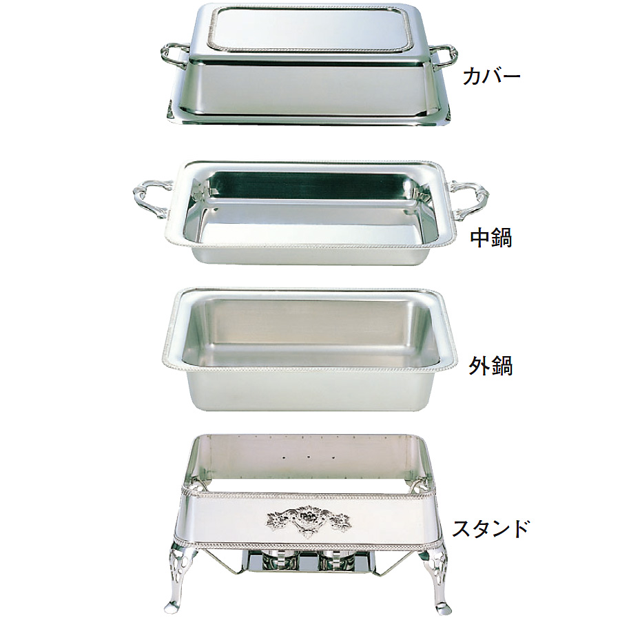 和田助製作所 SW 18-8 ステンレス ユニット角湯煎 28インチ - 調理器具のSHOKUBI