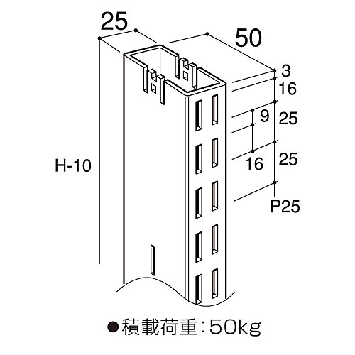 エンドパネル 50×25 オープン型 ホワイト W1200mm NO-EPWS416 H1650mm - 調理器具のSHOKUBI