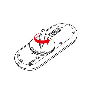 万歩計 ルーペ付きポケット万歩 EX-180 ホワイト - 調理器具のSHOKUBI