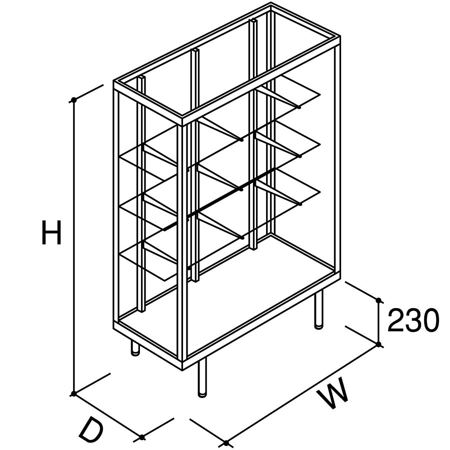 ファイブイーズ ハイケース ブラック H2136mm H-4156-BK W1200×D450mm - 調理器具のSHOKUBI