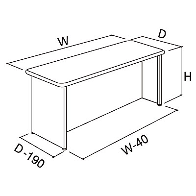 カウンター台 H型 H800mm RSH-120NH W1200×D600mm - 調理器具のSHOKUBI
